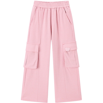 【专柜同款】MINIPEACE太平鸟童装女童裤子春季新款儿童工装裤子