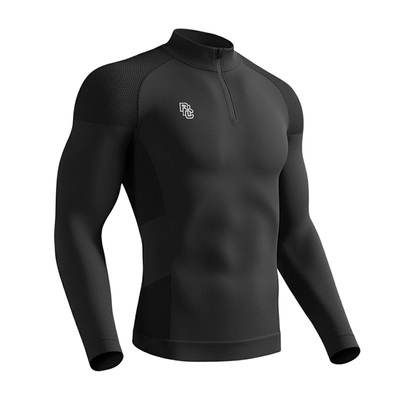 破冰鲨鱼无缝紧身衣速干秋冬拉链