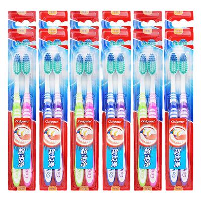 高露洁中毛成人款家庭装牙刷