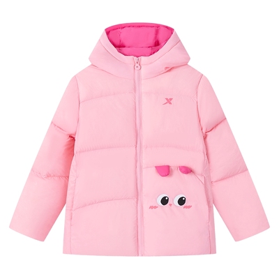 【商场同款】特步童装冬季新款女童运动休闲羽绒服学生保暖羽绒服