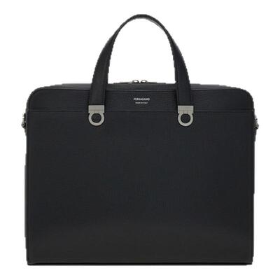 【礼物】FERRAGAMO菲拉格慕男士Gancini公文包