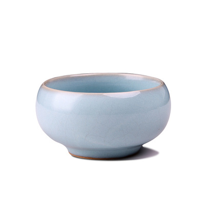 大号陶瓷单只手工汝窑功夫茶杯