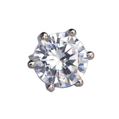 wbj定制珠宝六爪耳钉手工镶嵌