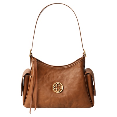 CASSILE卡思乐女包植鞣牛皮腋下吐司包通勤单肩斜挎小号hobo包