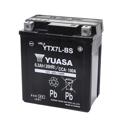 YTX7L-BS适用铃木QS110T-3小海豚UR110T乐至丽至UZ110T电瓶蓄电池