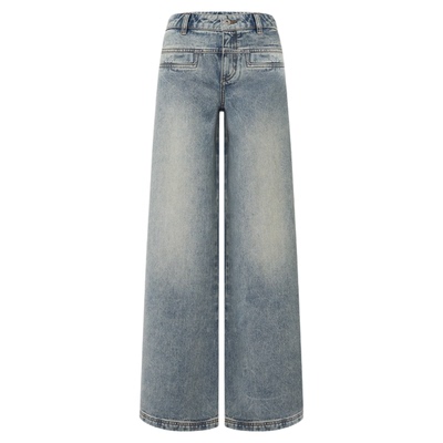 ANN ANDELMAN25春夏女士微低腰直筒型牛仔裤银泰百货301286