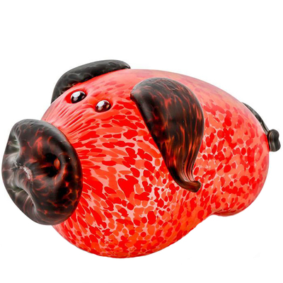 Borowski富贵猪招财祝福玻璃摆件