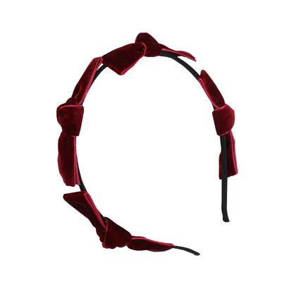 韩国甜美缎面蝴蝶结发箍头饰女发卡发窟气质百搭超仙黑色头箍发饰
