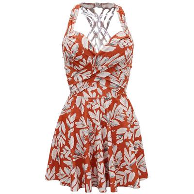 【轻奢】泡温泉连衣裙式泳衣