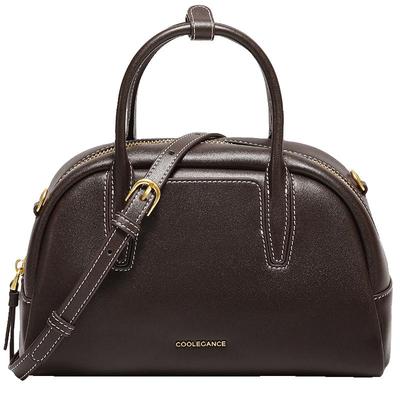 【新年礼物】百丽包包女25冬商场同款云贝包牛皮波士顿包BL881AX6