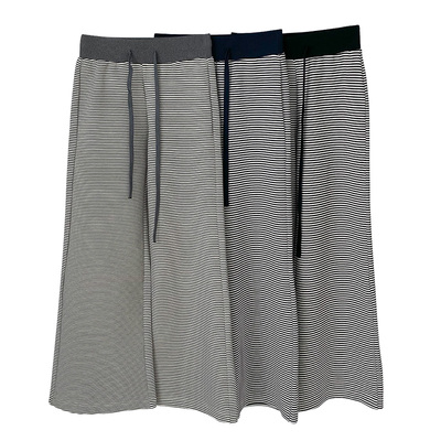 宽腰拼接抽绳卫裤直筒垂感阔腿裤