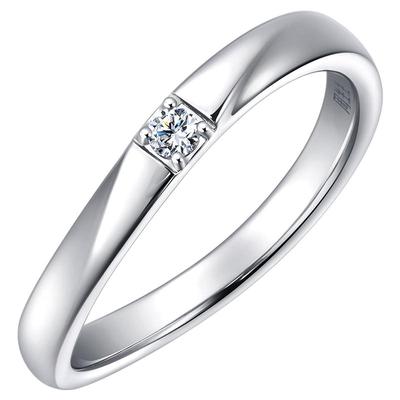 周生生星宇铂金钻石戒指