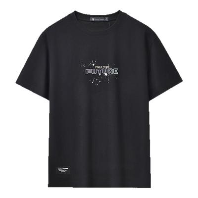 保罗彼得2025夏季新款男短袖T恤圆领印花上衣专柜同款DTEB53090