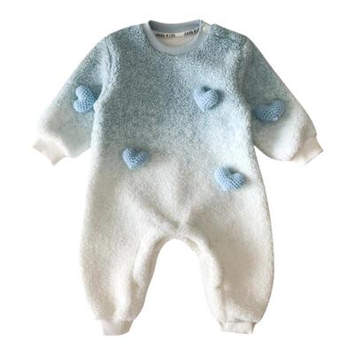 婴儿衣服秋冬新款加绒新生幼儿爬爬服冬装男宝宝连体衣满月外出服