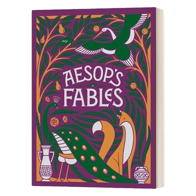 英文原版 Aesop's Fables children's 巴诺儿童经典皮革精装版 伊索寓言 皮革精装版 英文版 进口英语原版书籍