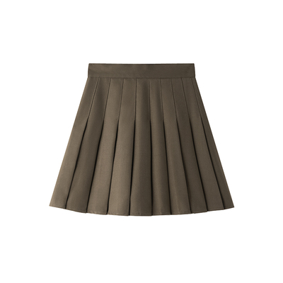 原创jk素色压线百褶裙裙