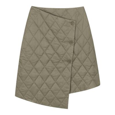 RESIMPLE简单点开叉裙菱形格子百搭高级感中长裙冬季1175女装