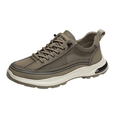 天美意新款商场同款网面透气休闲厚底套脚男布鞋3UZ01BM5