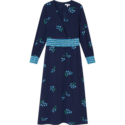 LKBENNETT深蓝印花连衣裙