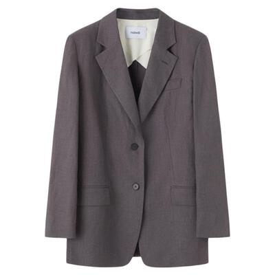 定制牛角扣平驳领西装外套