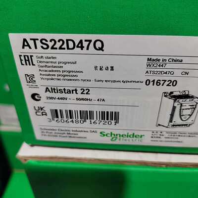 议价施耐德软启动全新原装正品未使用ATS22D47Q 实拍，议价