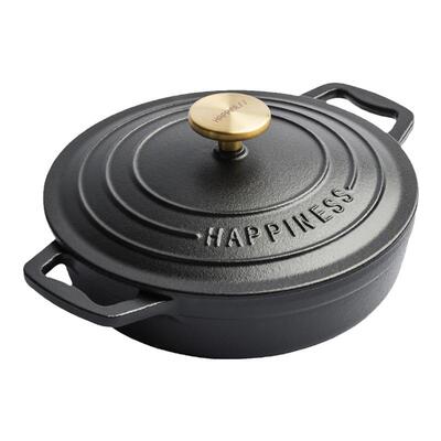 小幸福珐琅锅海鲜锅黑珐琅多功能