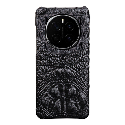 月梵希适用荣耀Magic7鳄鱼头骨纹荣耀Magic7pro商务至臻3D鳄鱼真皮荣耀Magic7至臻版高端防摔半包手机壳