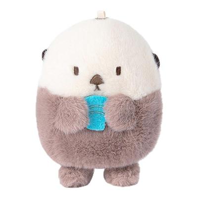 多爱原创可爱水獭毛绒玩具办公学习桌伴玩偶企鹅安抚手偶学生礼物