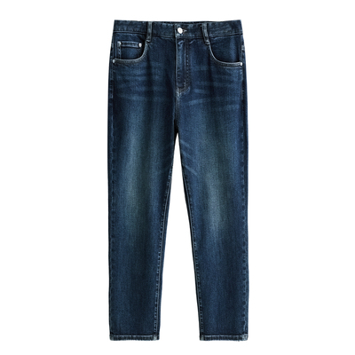 厚款舒适弹力面料秋季男士牛仔裤