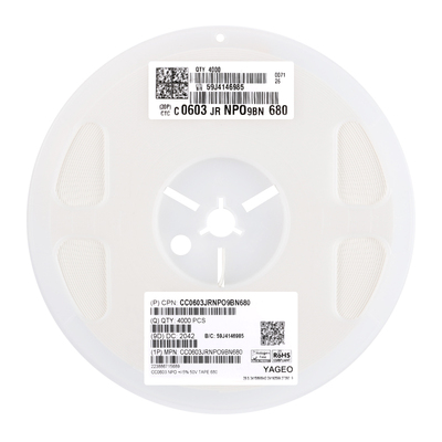 0603贴片电容68pF(680)±5%50V