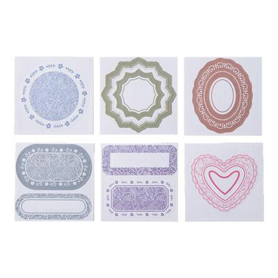 45张蕾丝边框镂空可撕基础便签本