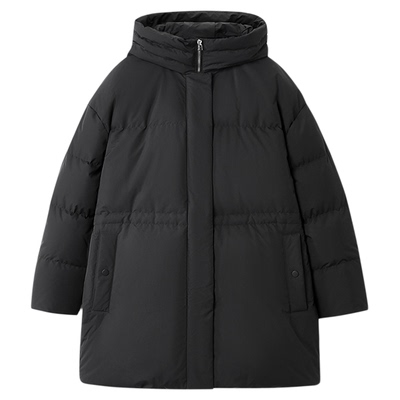 OVV秋冬热卖立领连帽腰部抽绳鹅绒填充羽绒服GWRAJ45120A