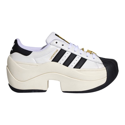 Adidas/阿迪达斯正品三叶草女士缓震厚底系带经典时尚板鞋JR9895