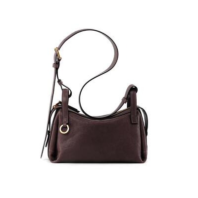 GIIM MII/季觅小号镬耳枕头包头层植鞣牛皮夏季大容量单肩斜挎包