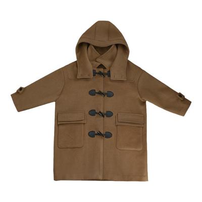 驼色牛角扣防风加厚潮流儿童大衣