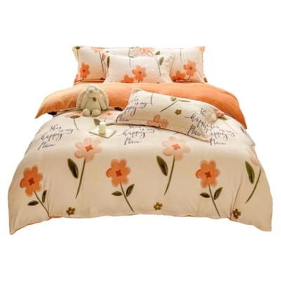 牛奶绒四件套加厚绒冬季专用