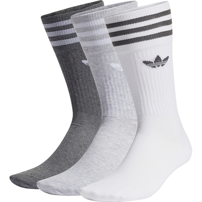 Adidas/阿迪达斯正品三叶草男女同款休闲中帮运动袜三双装H62021