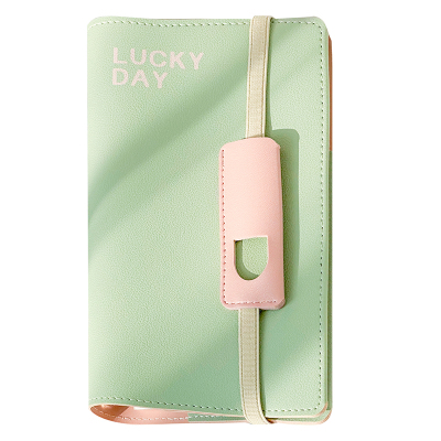 LUCKYDAY皮面绑带本便携记事本