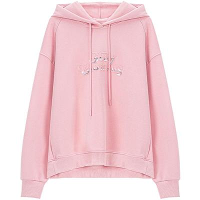 LAGOGO甜美绣花学院风连帽卫衣