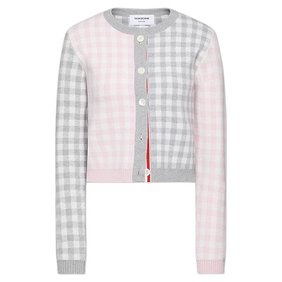 [六折优惠]THOM BROWNE女士2025厚款美利奴羊毛开衫