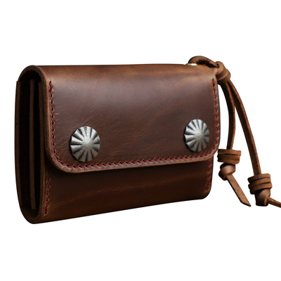 美国霍尔文cxl手工茶芯皮名片夹