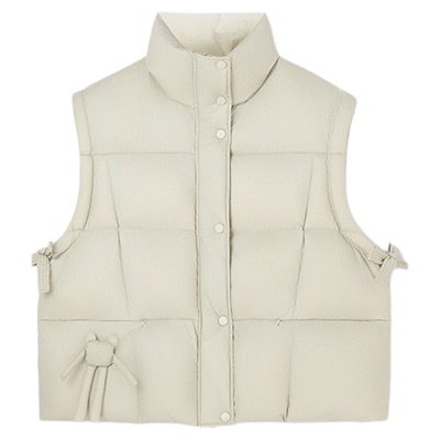 HPLY荷比俪2025冬新款可调节抽绳休闲复古立领鹅绒羽绒服