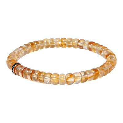 GUDESS黄水晶塔晶男士手链礼物