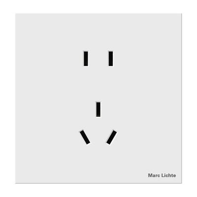 超薄6MM白色开关插座面板86型