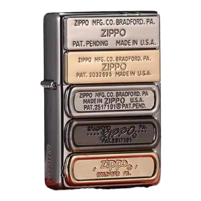 zippo打火机正品官方复刻贴章1937五代标防风煤油男友送礼物收藏