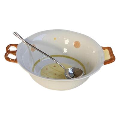 乃栗陶瓷餐具可爱创意釉下彩汤碗