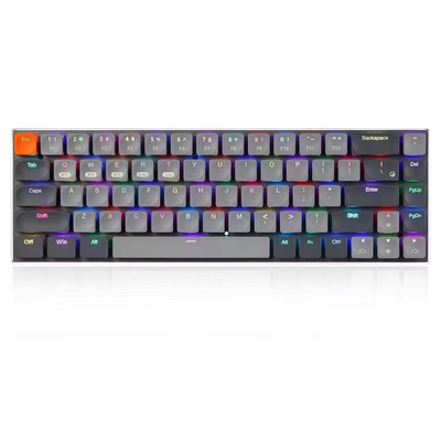 蓝牙机械键盘无线三模透明客制化热插拔水母轴ipad平板mac笔记本