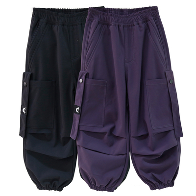 啦芙莱冬季儿童加厚工装裤长裤子