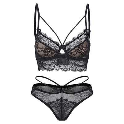 「LA」Sira·冷焰交锋丨边界系列*美胸蕾丝纯欲性感聚拢内衣套装
