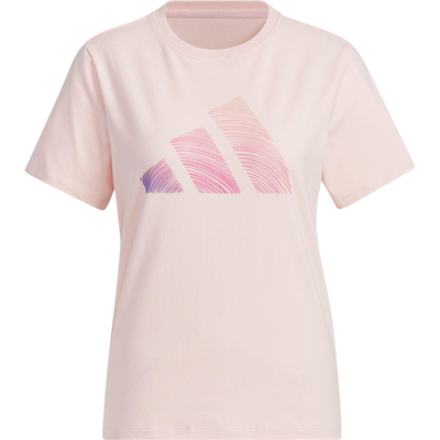 Adidas/阿迪达斯官方正品舒适夏季款女士透气运动户外T恤JZ1577